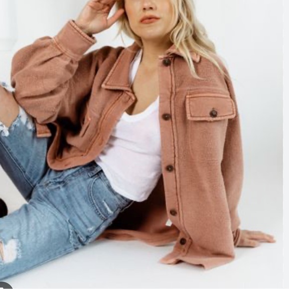 Free People | Jackets & Coats | Free People Ruby Shirt Jacket Shacket In Cider | Poshmark